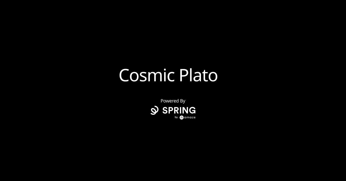 Cosmic Plato