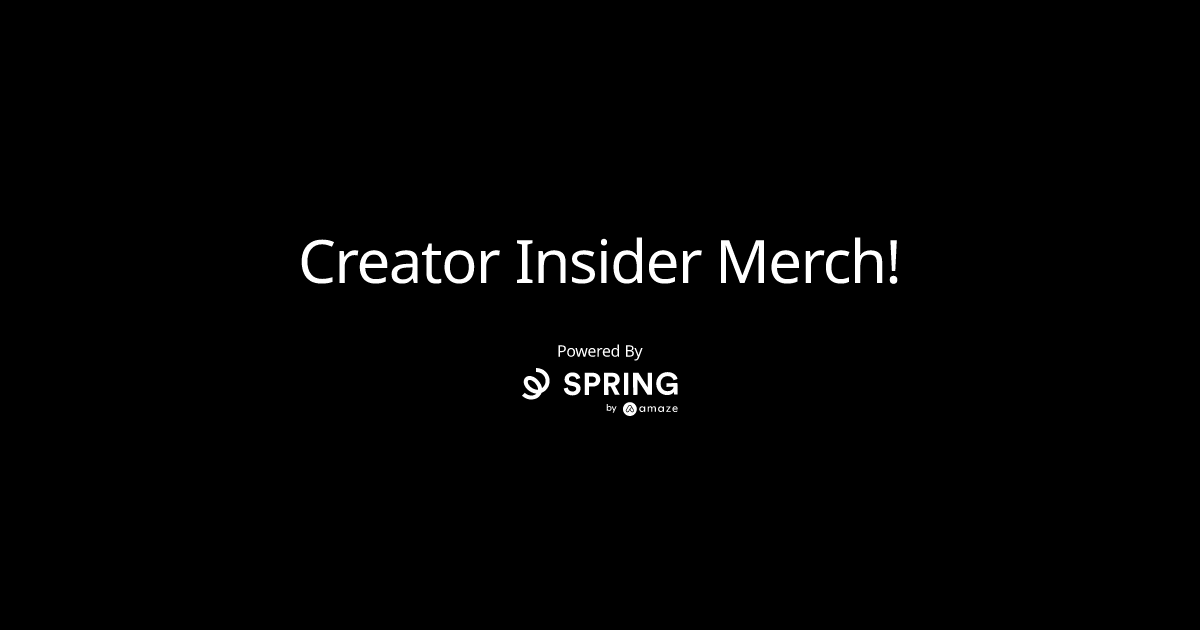 Creator Insider Merch!