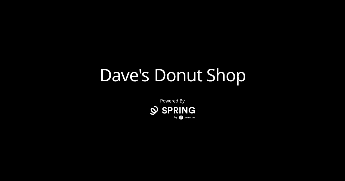 Dave's Donut Shop