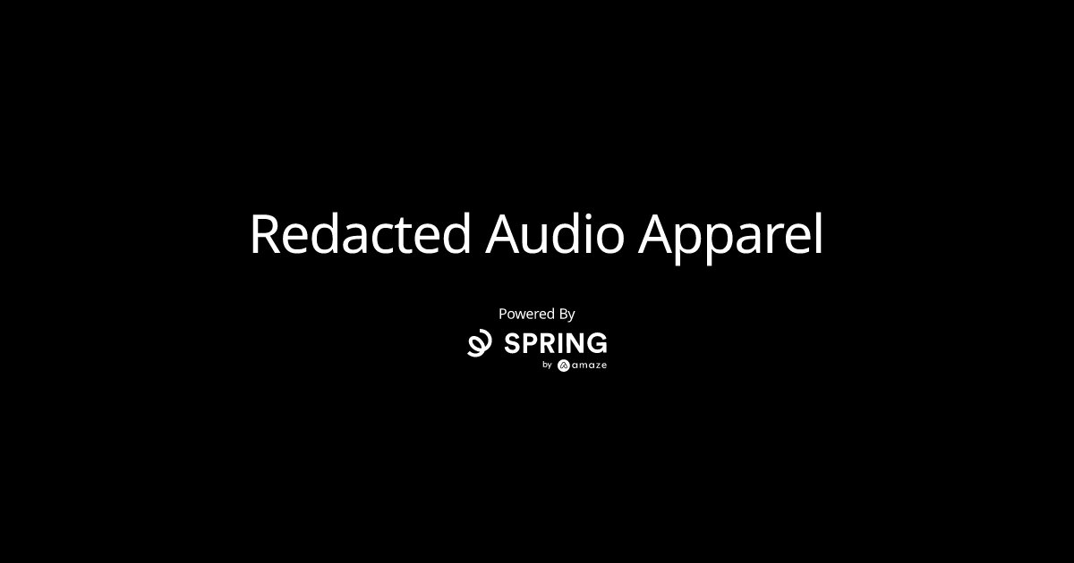 Redacted Audio Apparel
