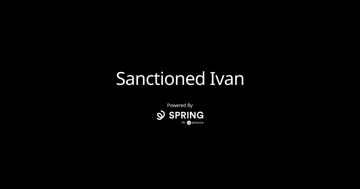 Sanctioned Ivan