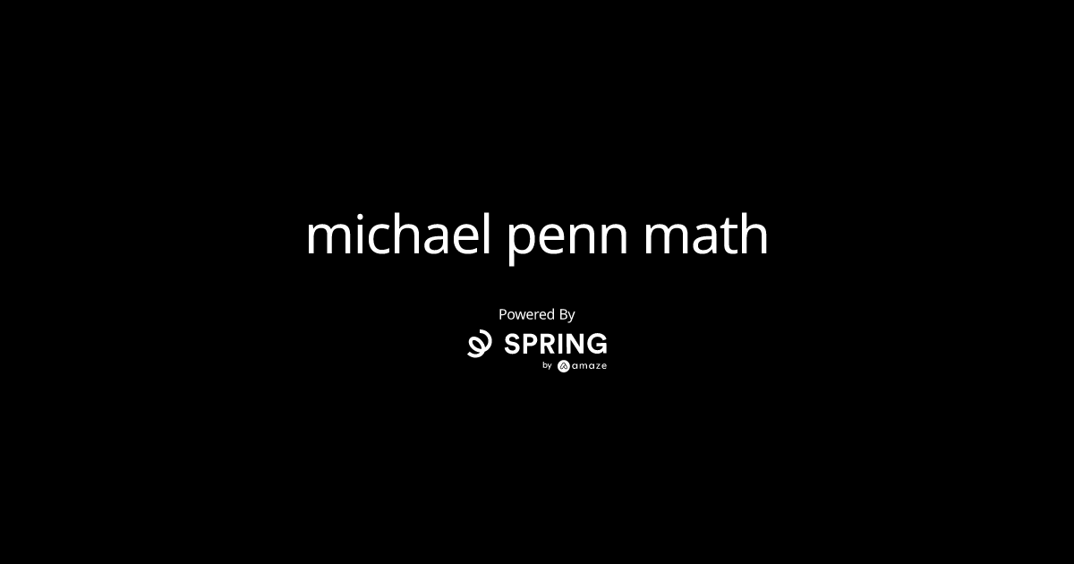 michael penn math